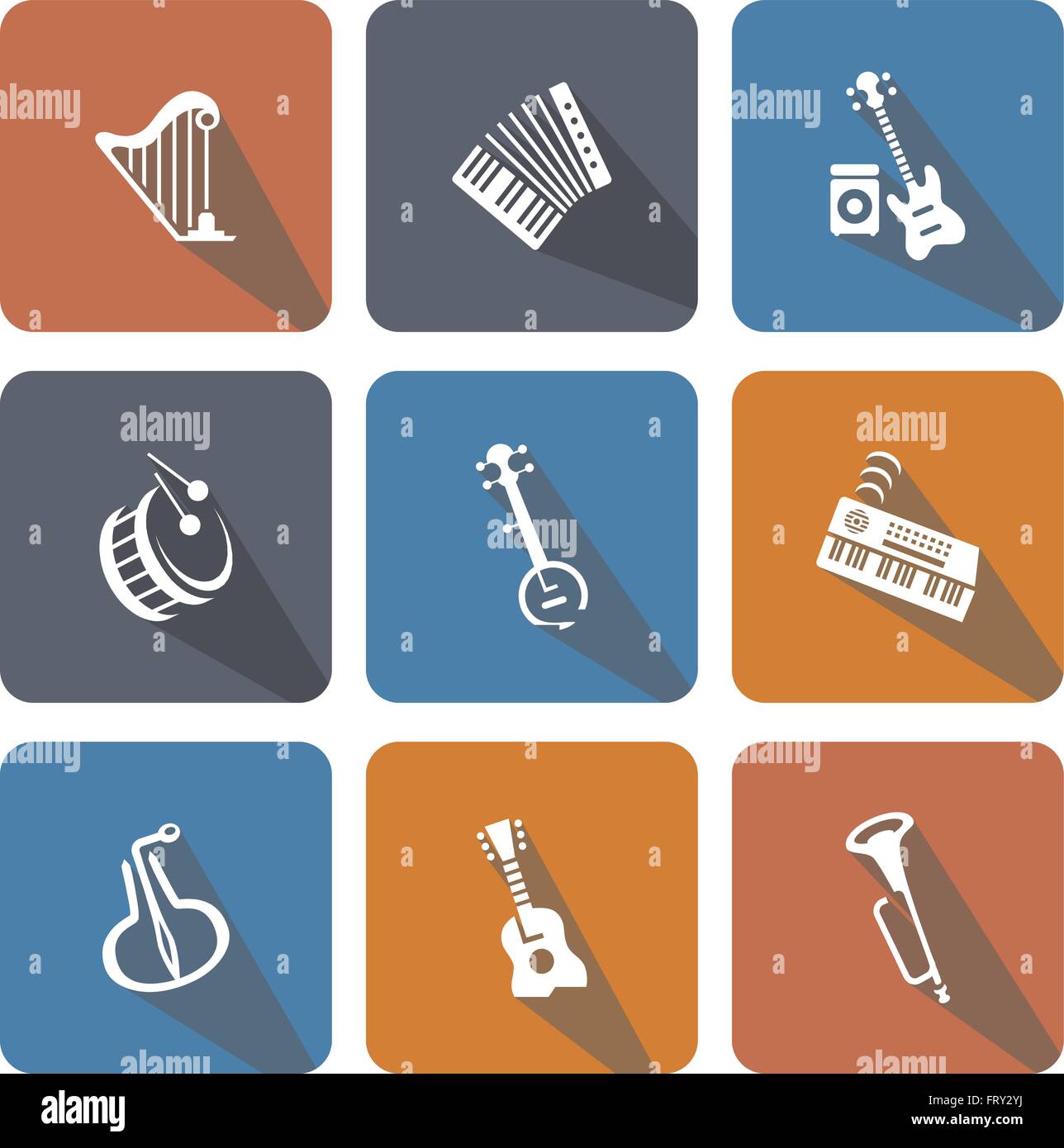 icons musical set Stock Vector Image & Art - Alamy