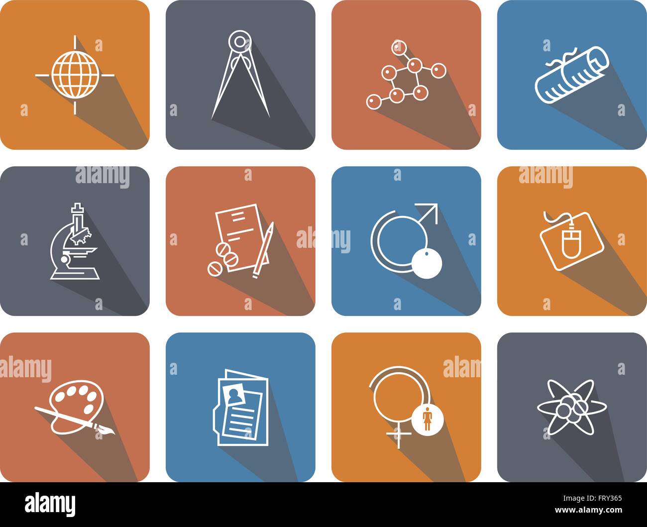 icon set education Stock Vector Image & Art - Alamy