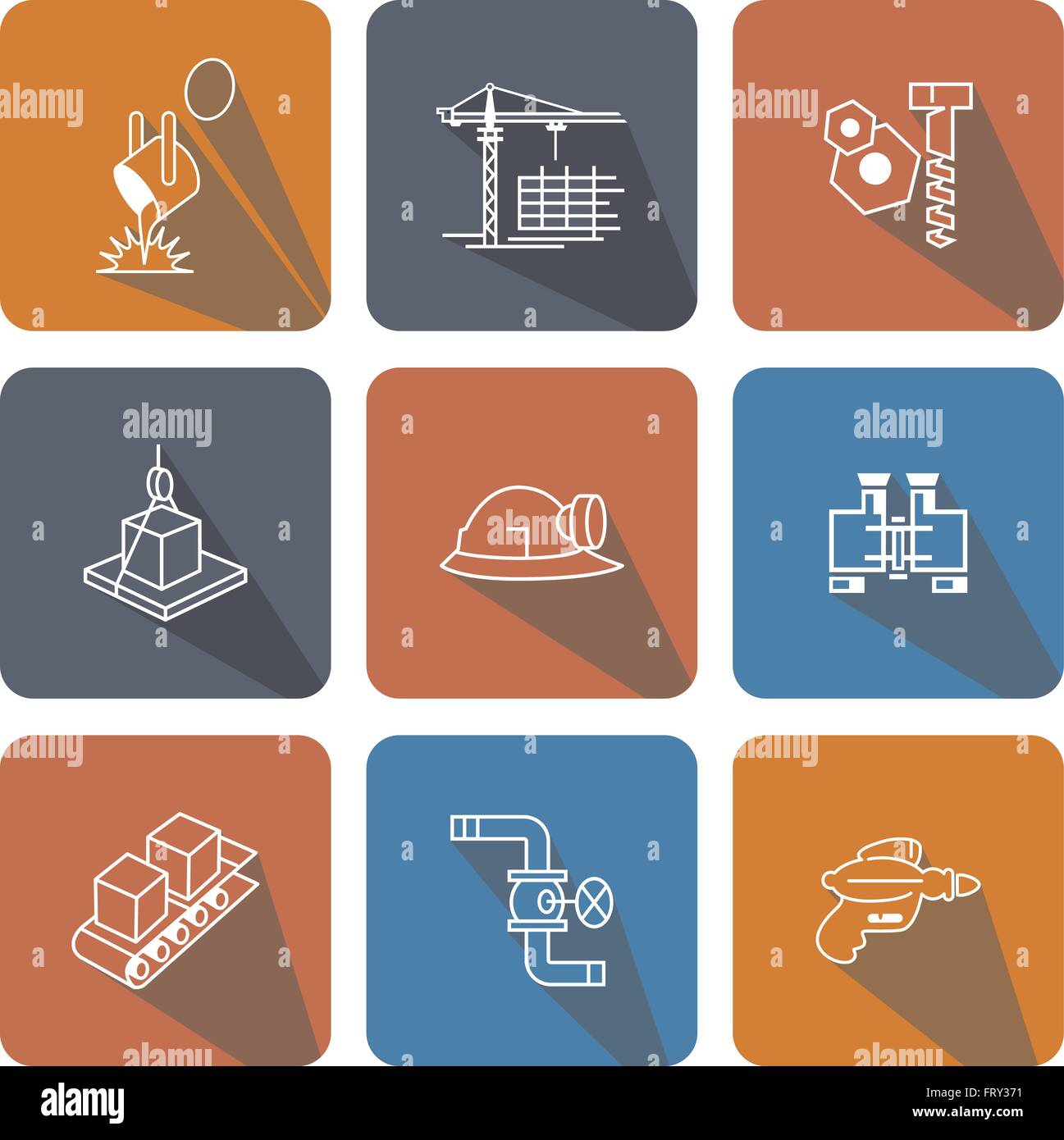 icon set contractors Stock Vector Image & Art - Alamy