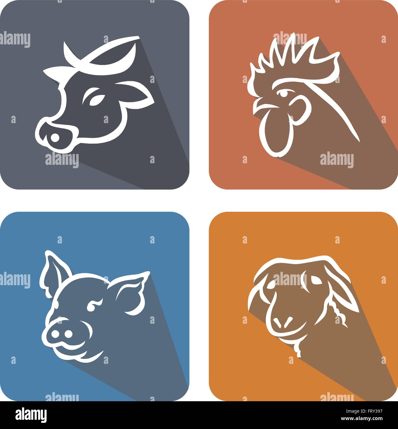 icon set animal Stock Vector Image & Art - Alamy