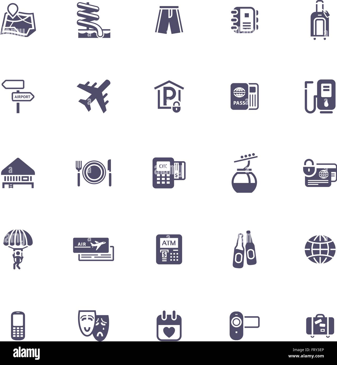 Flat icons Stock Vector Images - Alamy