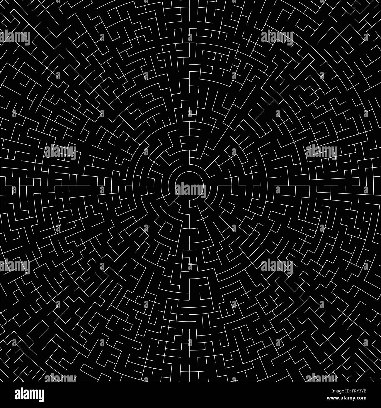 Labyrinth Black Background. Kids Maze Stock Photo - Alamy