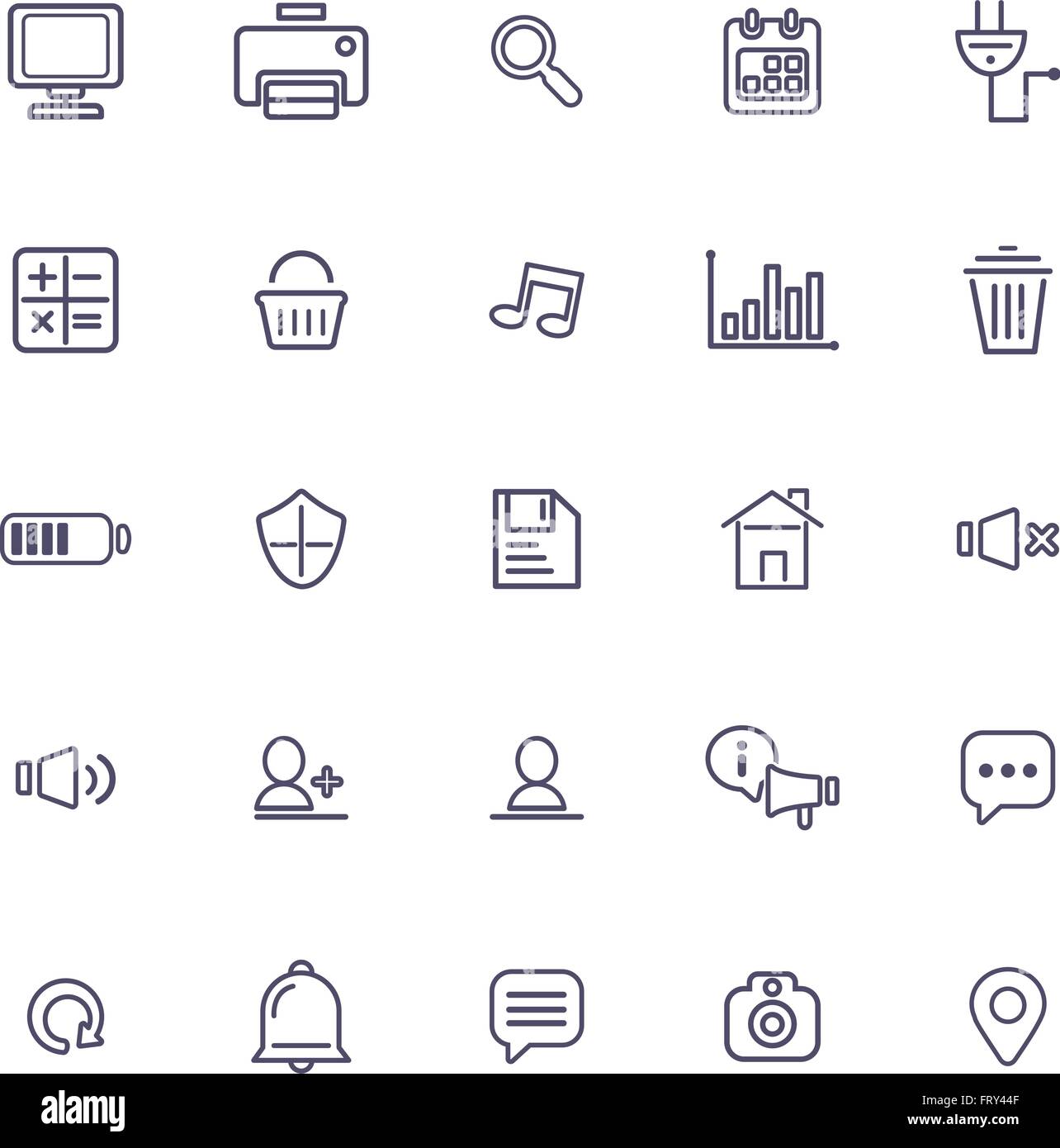 computer application icons Stock Vector Image & Art - Alamy