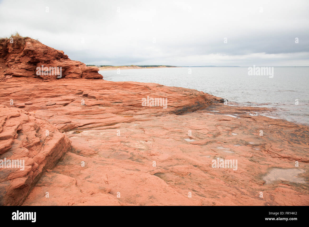Cavendish Beach with famous red sand in PEI canada Stock Photo - Alamy