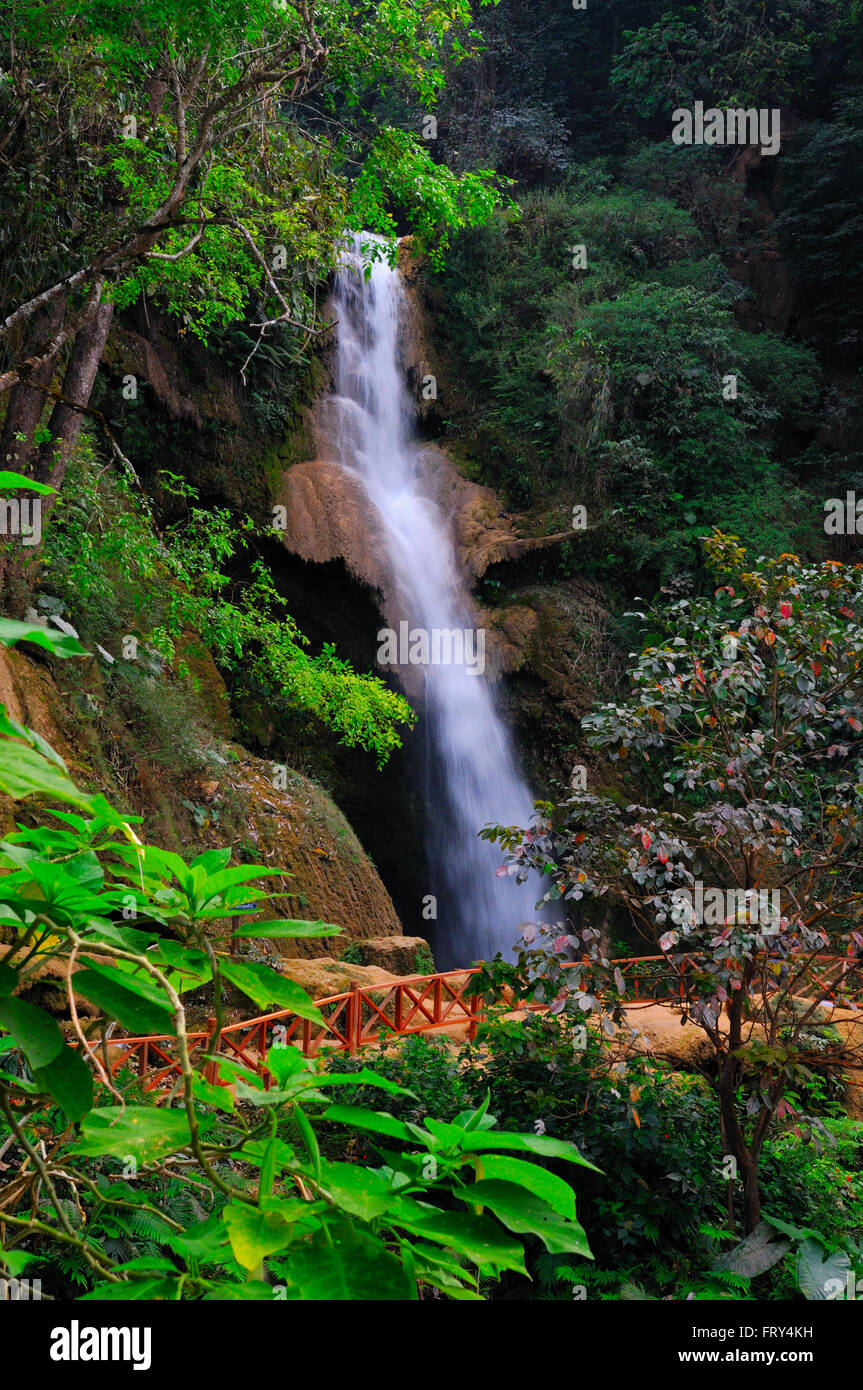 Kuang Xi Waterfall, Luangprabang, Laos Stock Photo - Alamy