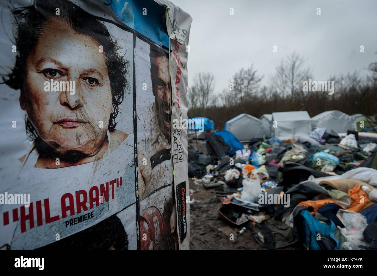 A sense of eeriness prevails as rain and wind force refugees to stay in ...