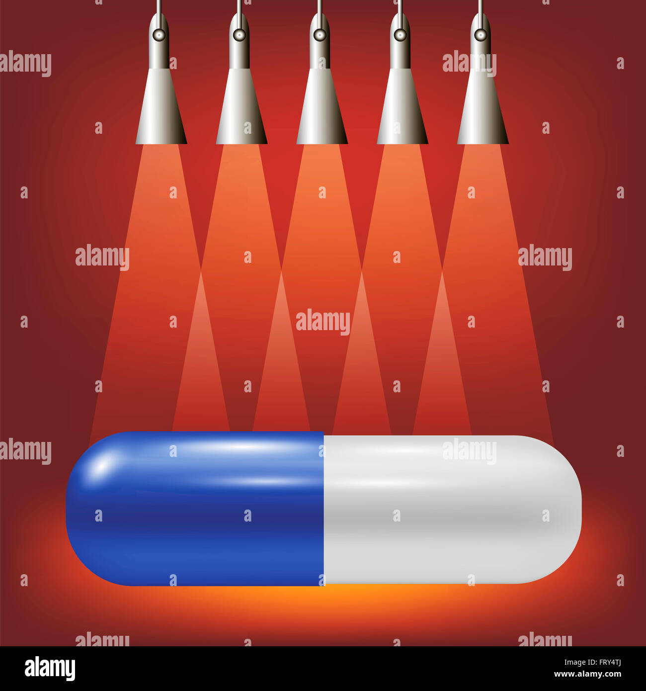 Single Blue Pill Stock Photo - Alamy