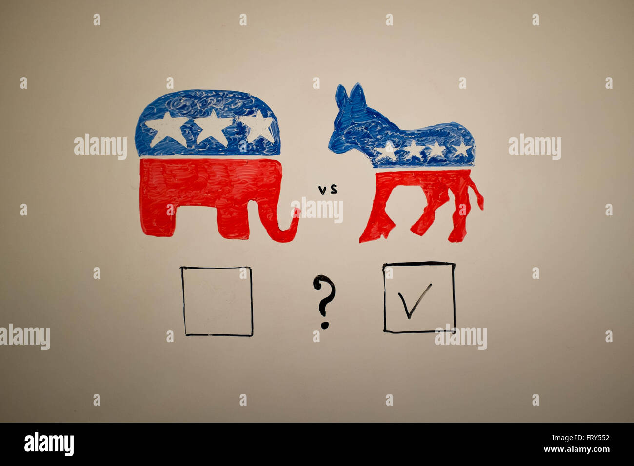 Concurrent politics concept. Democrats vs republicans elections. USA ...