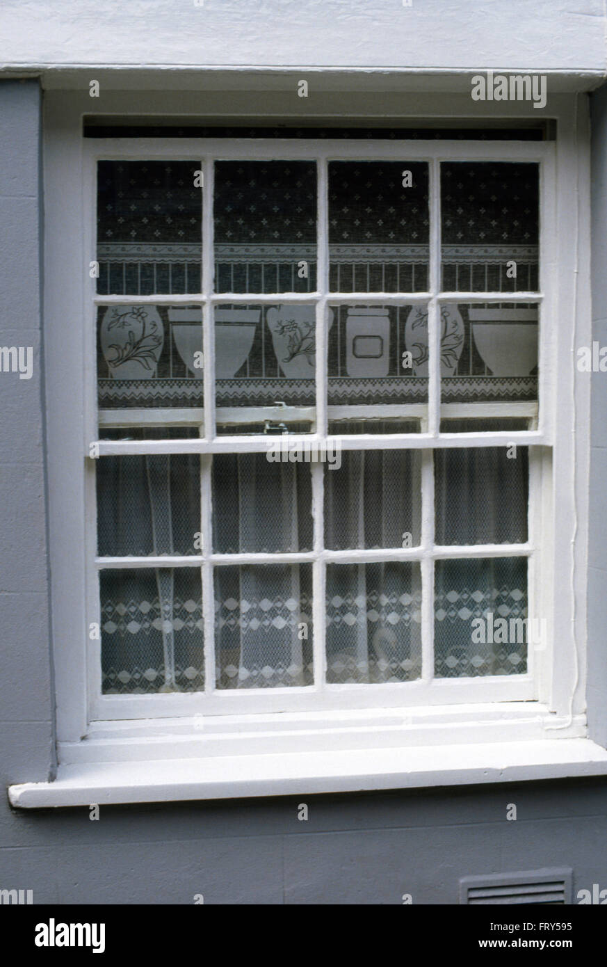 White lace curtain hi-res stock photography and images - Alamy