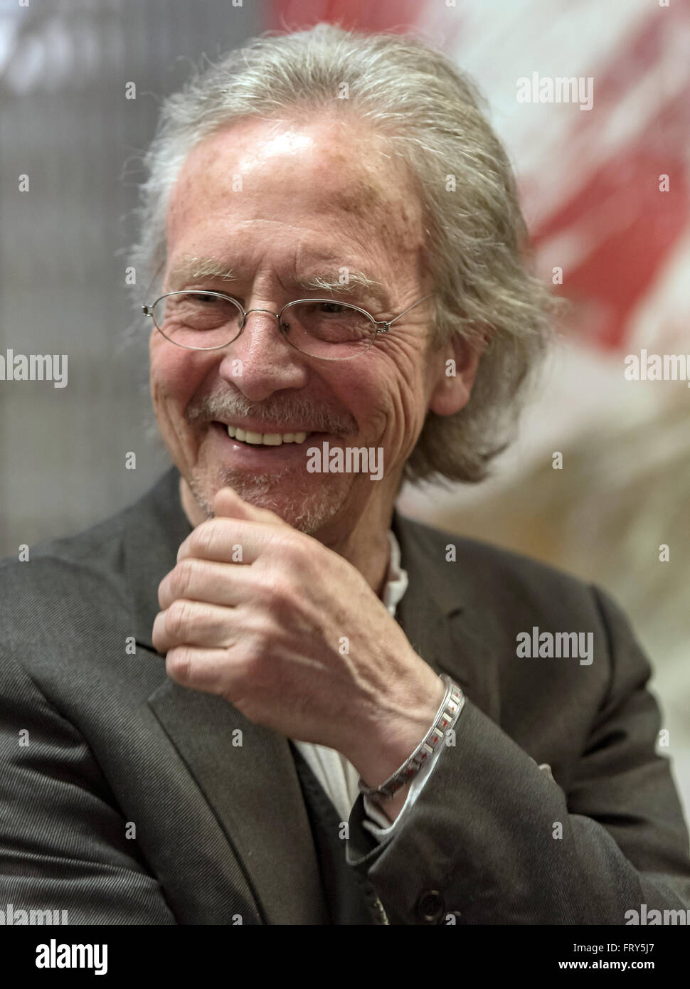 Stuttgart, Germany. 23rd Mar, 2016. Austrian author Peter Handke ...