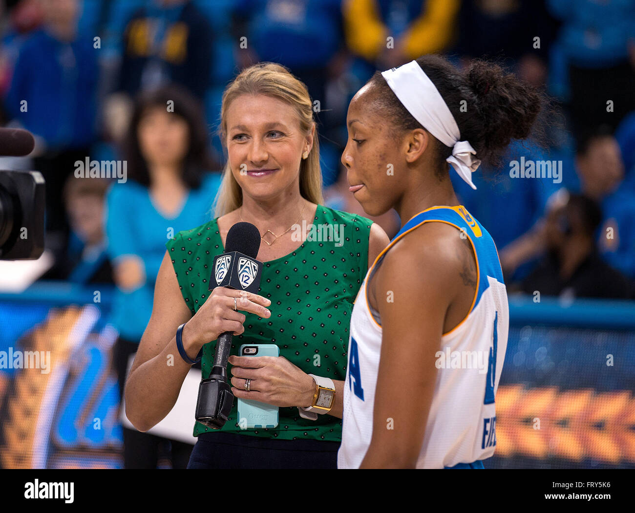 Westwood, California, USA. 21st Jan, 2016. CA.Pac-12 sideline reporter ...