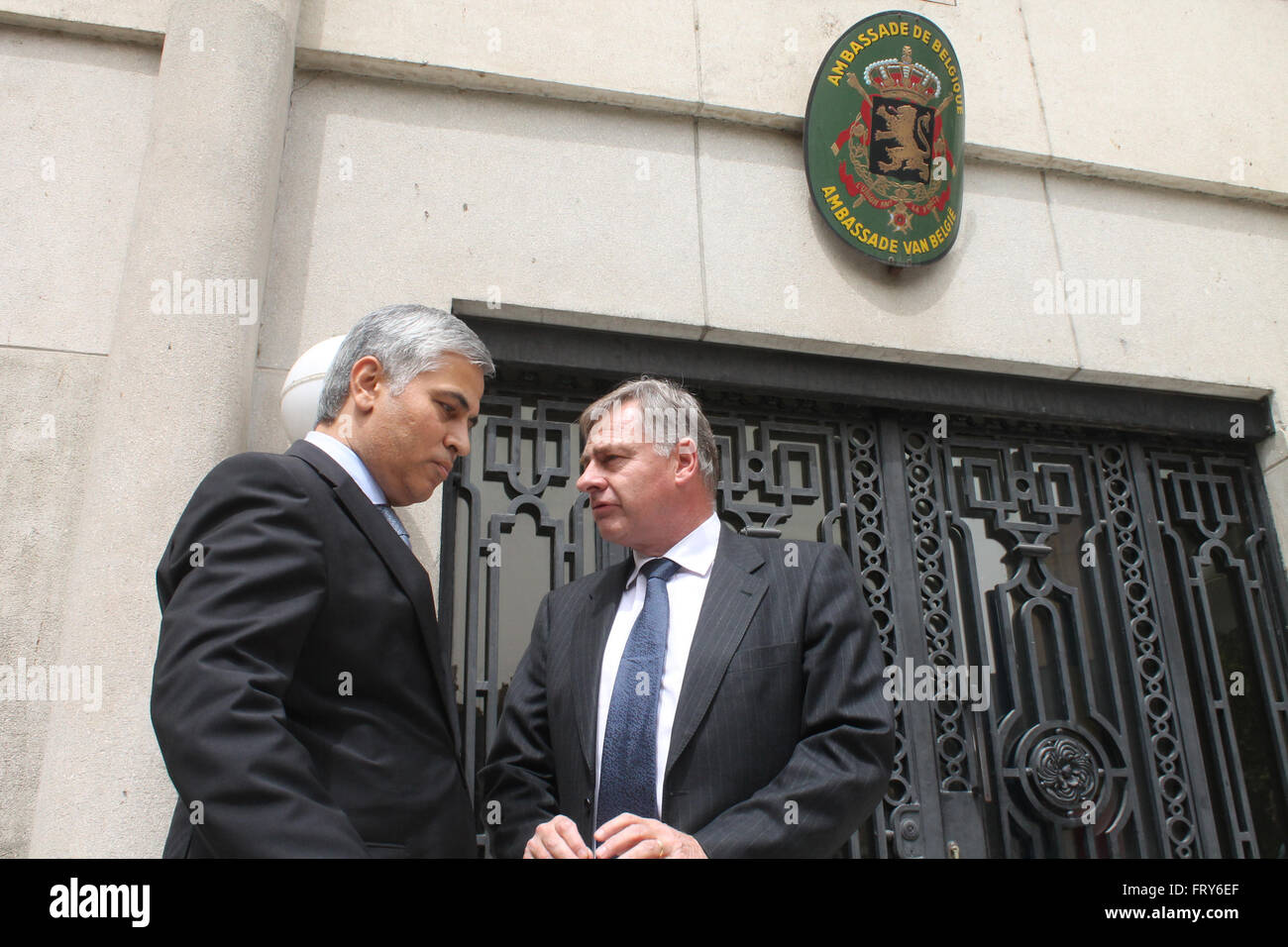 Cairo, Egypt. 24th Mar, 2016. Belgian ambassador in Cairo, one of the ...