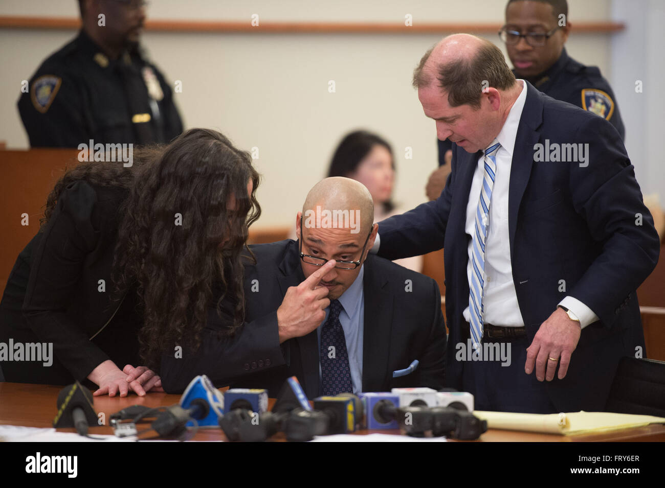 New York, NY, USA. 23rd Mar, 2016. Attorneys REBECCA FREEDMAN and GLENN ...