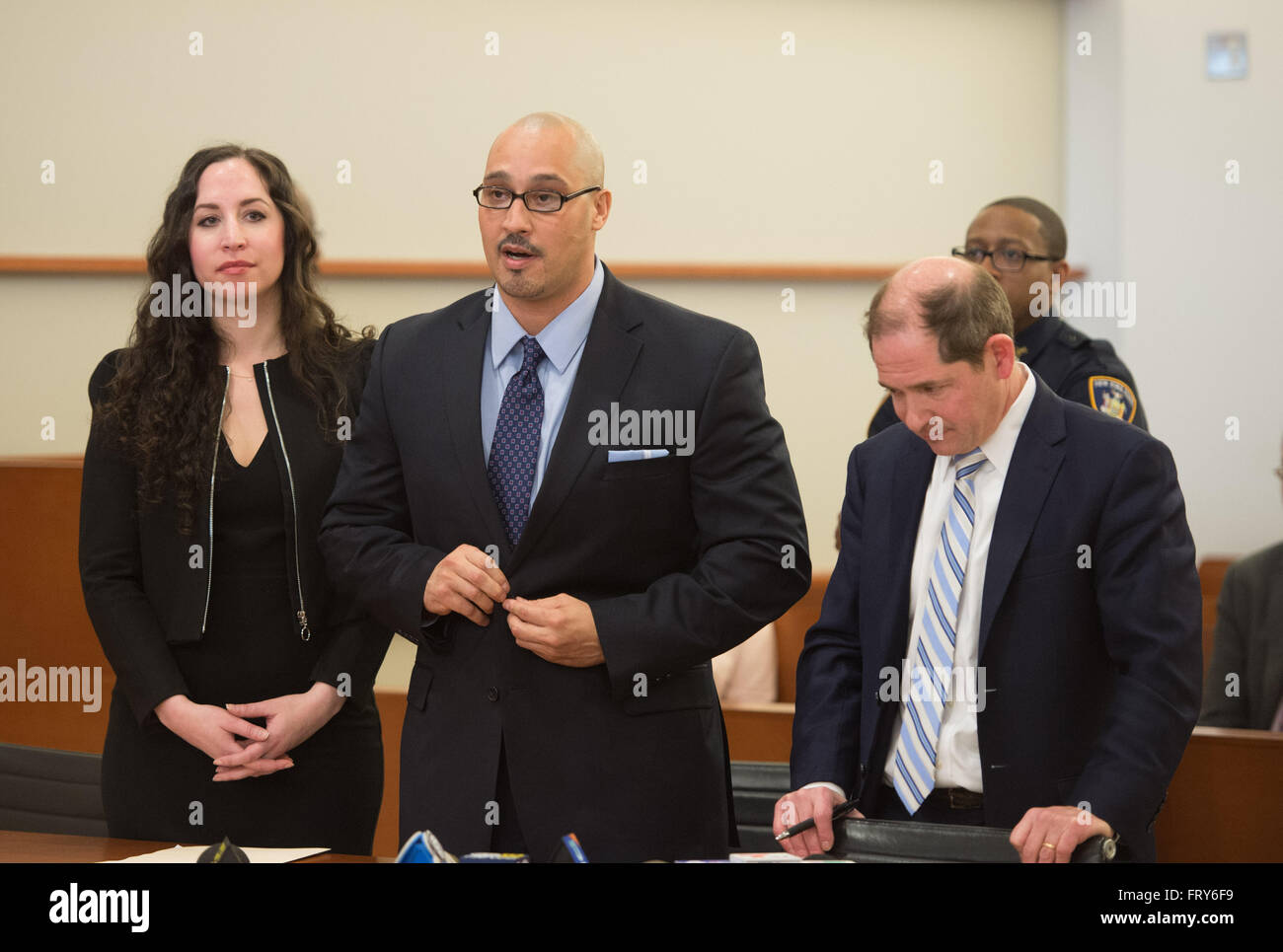 New York, NY, USA. 23rd Mar, 2016. Attorneys REBECCA FREEDMAN and GLENN ...