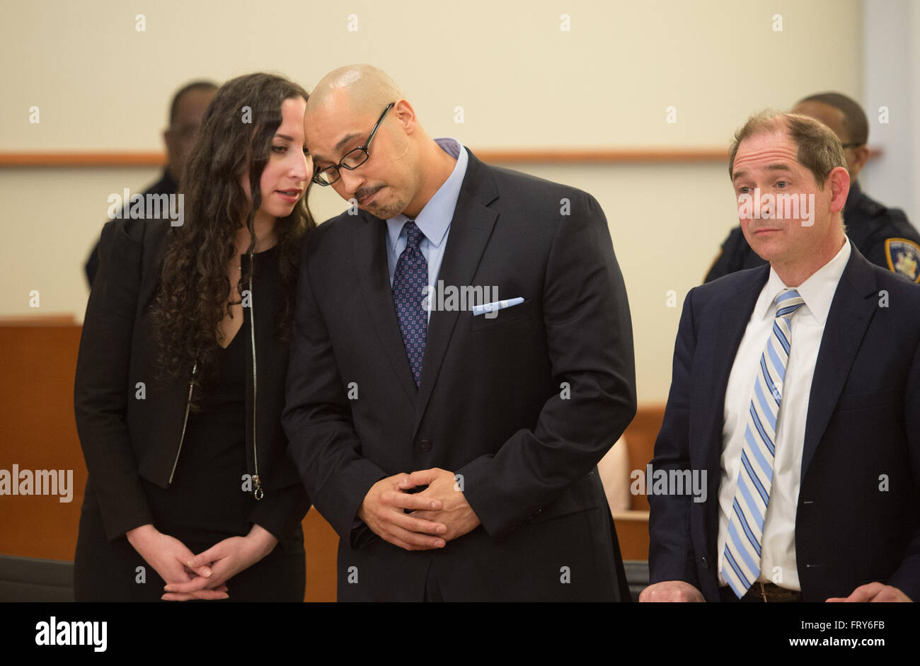 New York, NY, USA. 23rd Mar, 2016. Attorney REBECCA FREEDMAN speaks ...
