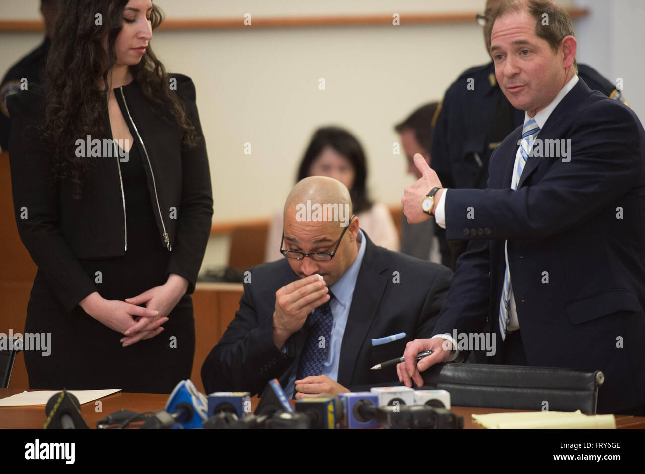 New York, NY, USA. 23rd Mar, 2016. Attorneys REBECCA FREEDMAN and GLENN ...