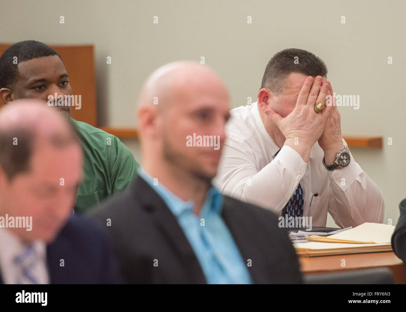 New York, NY, USA. 23rd Mar, 2016. Rikers Corrections Officer DAVID ...