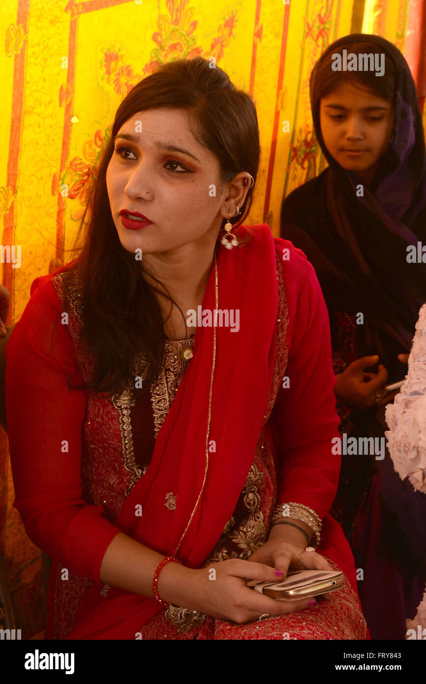 Quetta, Pakistan. 24th March, 2016. a hindu girl participating in event ...