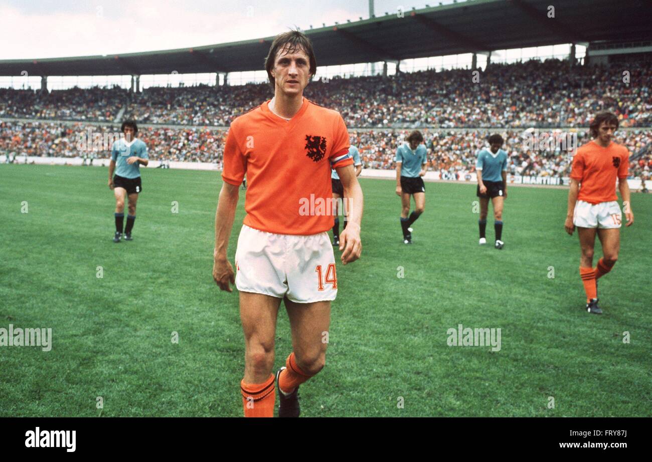 FILE PIC: A file picture dated 15 June 1974 shows Johan Cryuff (C ...
