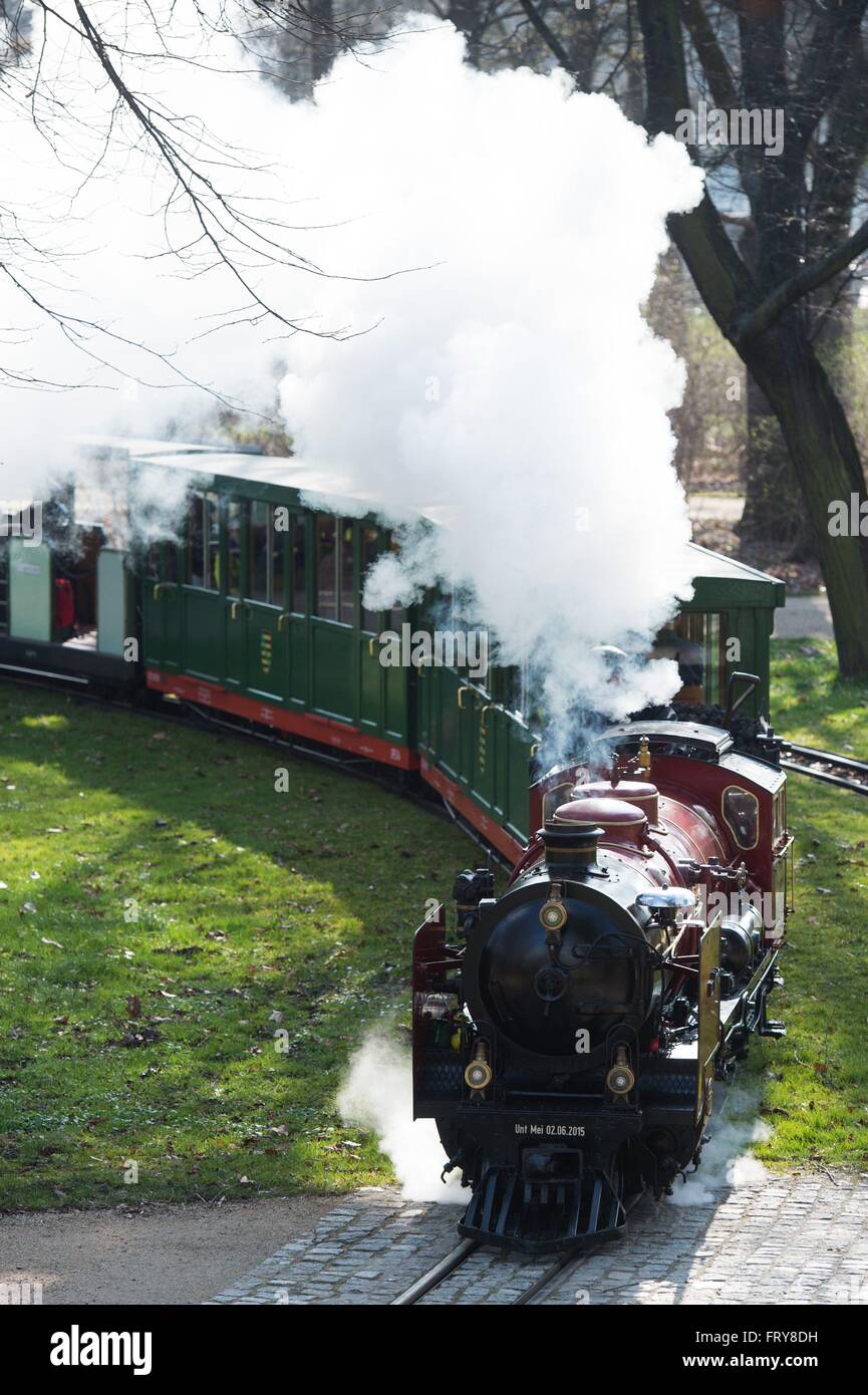 Dresden, Germany. 24th Mar, 2016. A steam locomotive of the Dresden ...