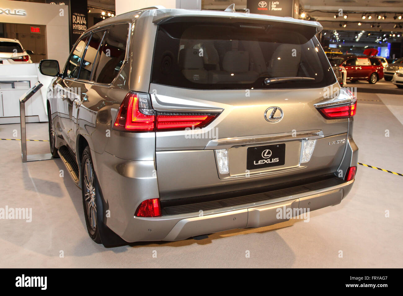 Manhattan, New York, USA. 23rd Mar, 2016. A Lexus LX 570 shown at the ...