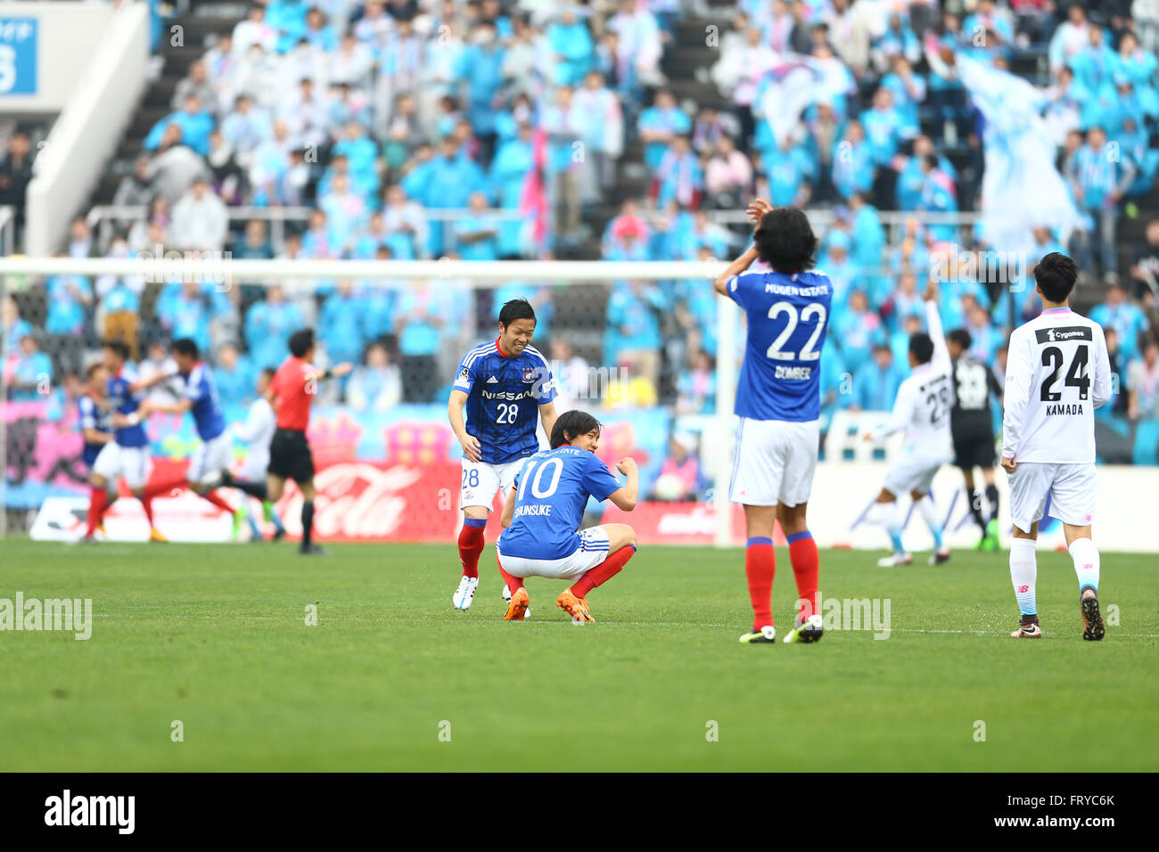 Kanagawa, Japan. 19th Mar, 2016. (L-R) Takuya Kida, Shunsuke Nakamura ...