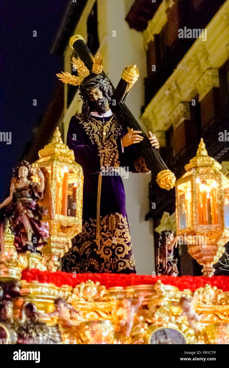 Madrid, Spain. 23rd March, 2016. Close up view of the statue of Jesus ...