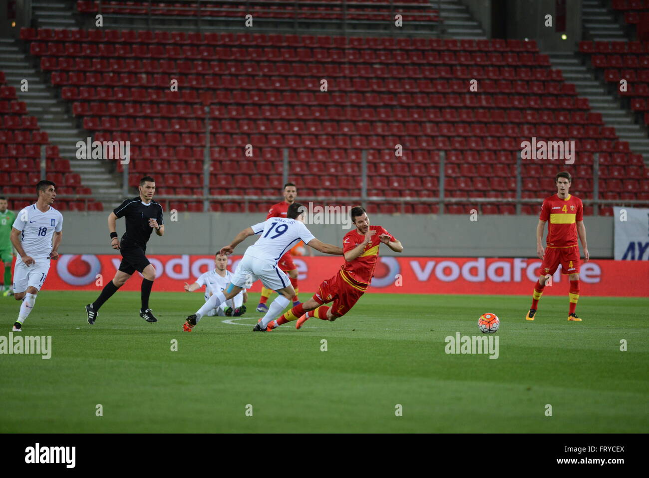 Athens, Greece. 24th Mar, 2016. Friendly football match between men's ...