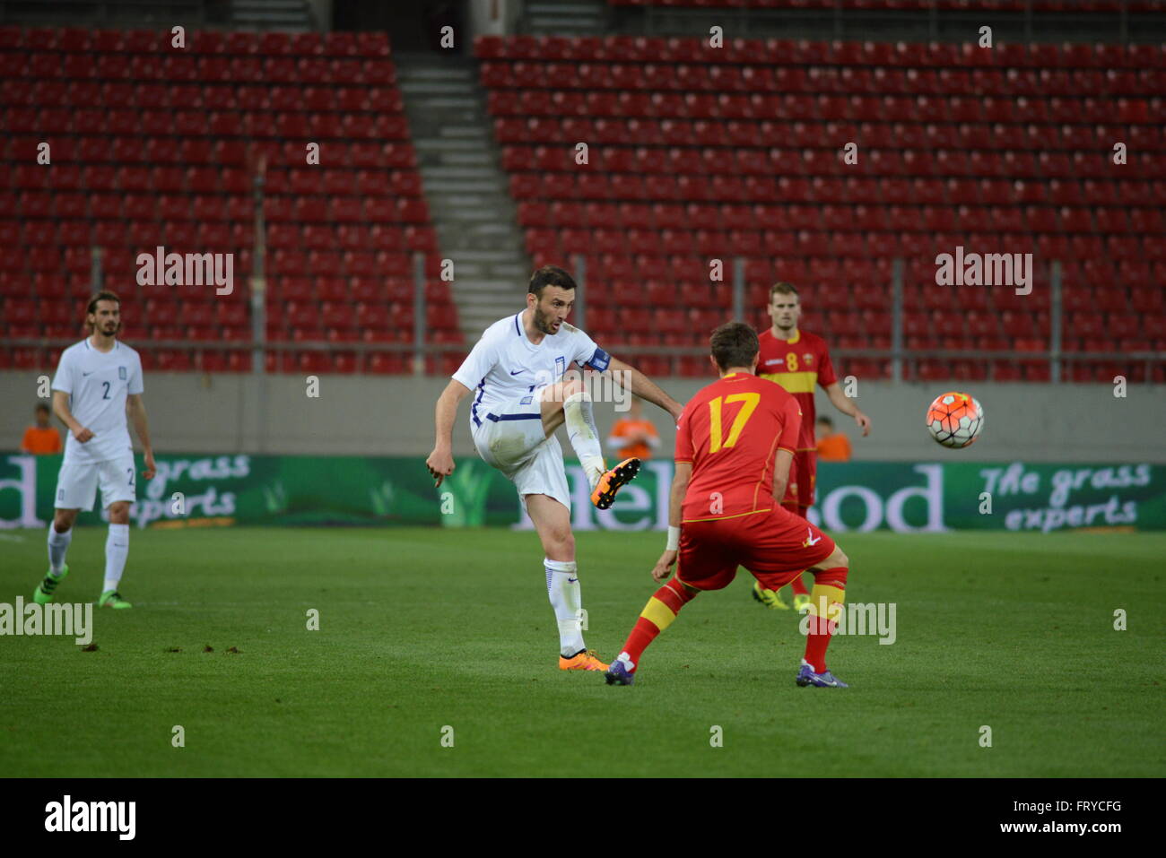 Athens, Greece. 24th Mar, 2016. Friendly football match between men's ...