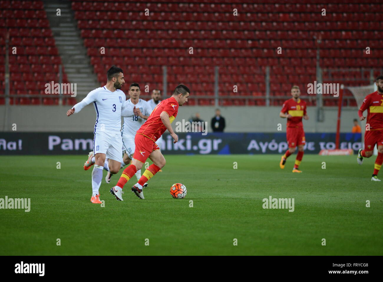 Athens, Greece. 24th Mar, 2016. Friendly football match between men's ...