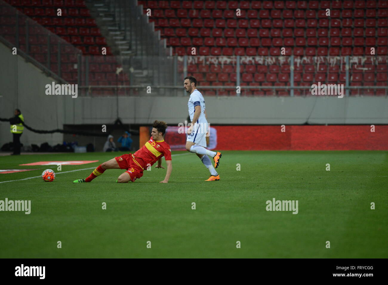 Athens, Greece. 24th Mar, 2016. Friendly football match between men's ...