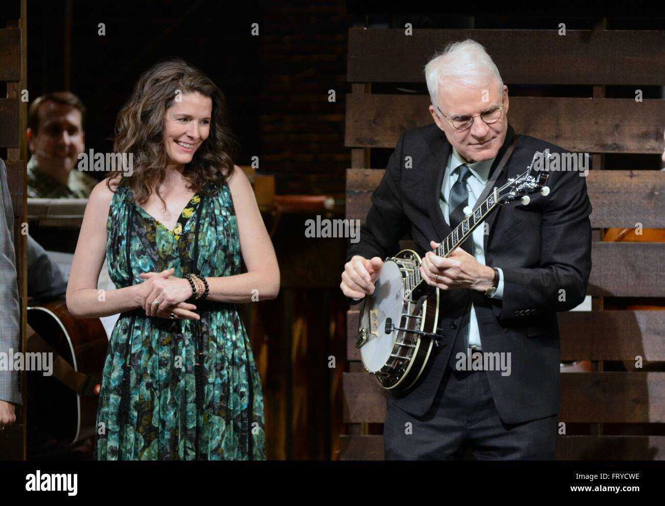 New York, NY, USA. 24th Mar, 2016. Edie Brickell, Steve Martin in ...