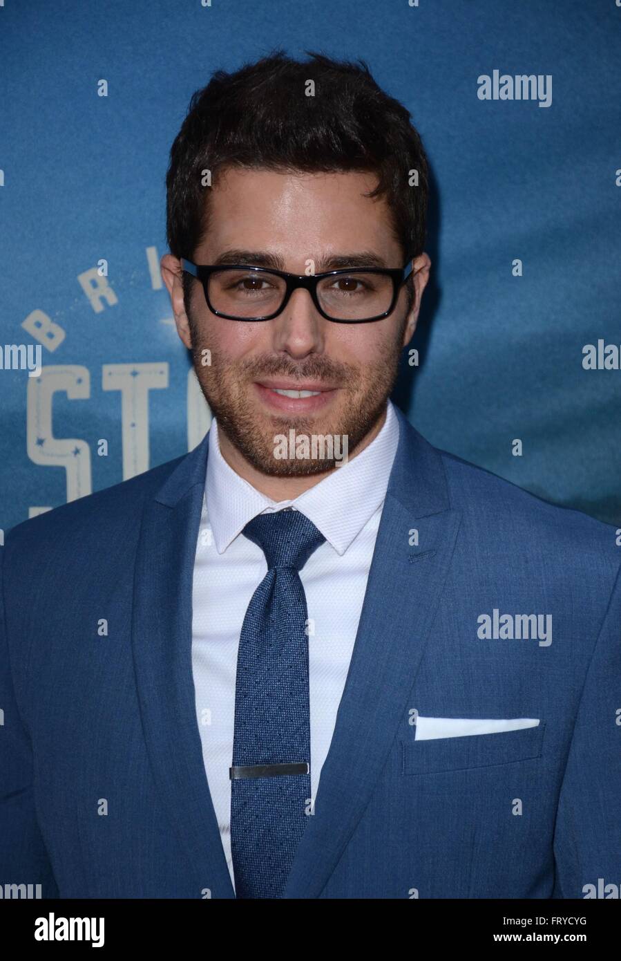 New York, NY, USA. 24th Mar, 2016. Josh Young in attendance for BRIGHT ...