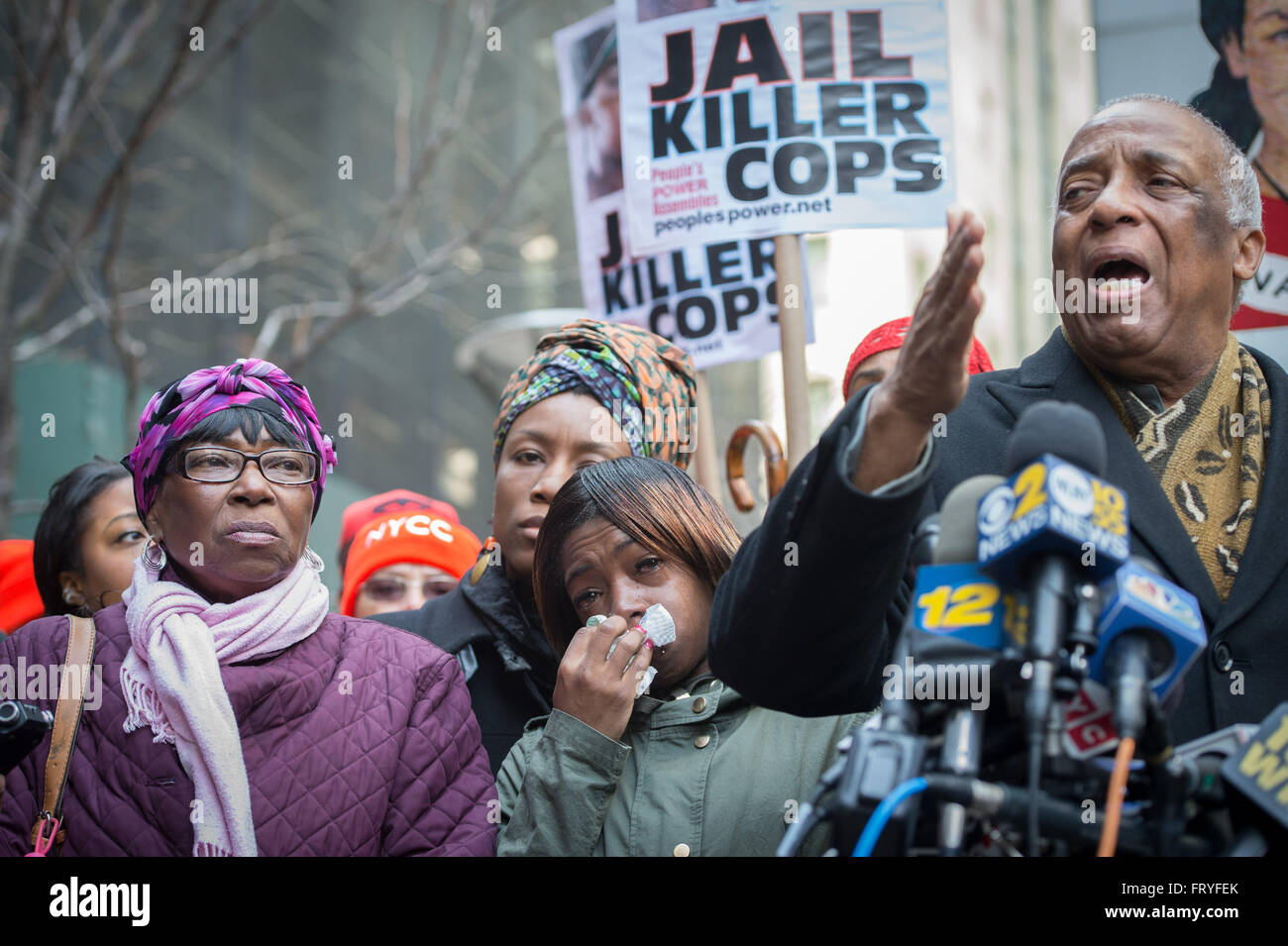 New York, NY, USA. 24th Mar, 2016. NAOMI BUTLER looks on as her ...