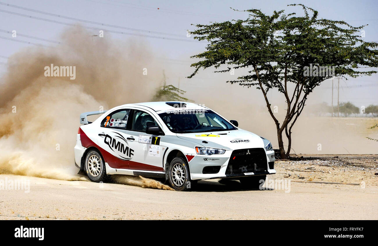 Kuwait City, Kuwait. 25th Mar, 2016. Qatari driver Abdullah Alkuwari ...