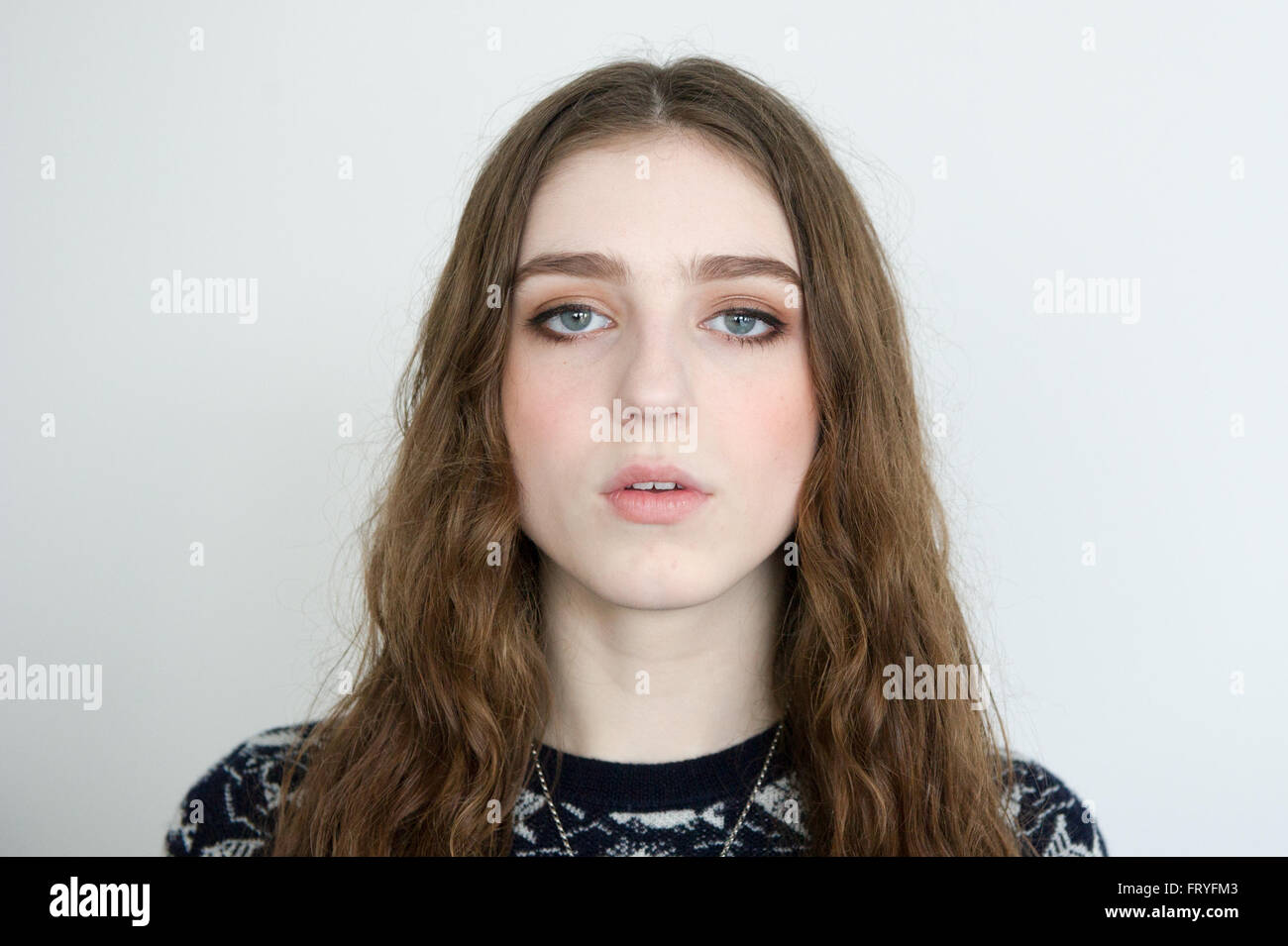 Berlin, Germany. 24th Mar, 2016. The singer Birdy posing before an ...