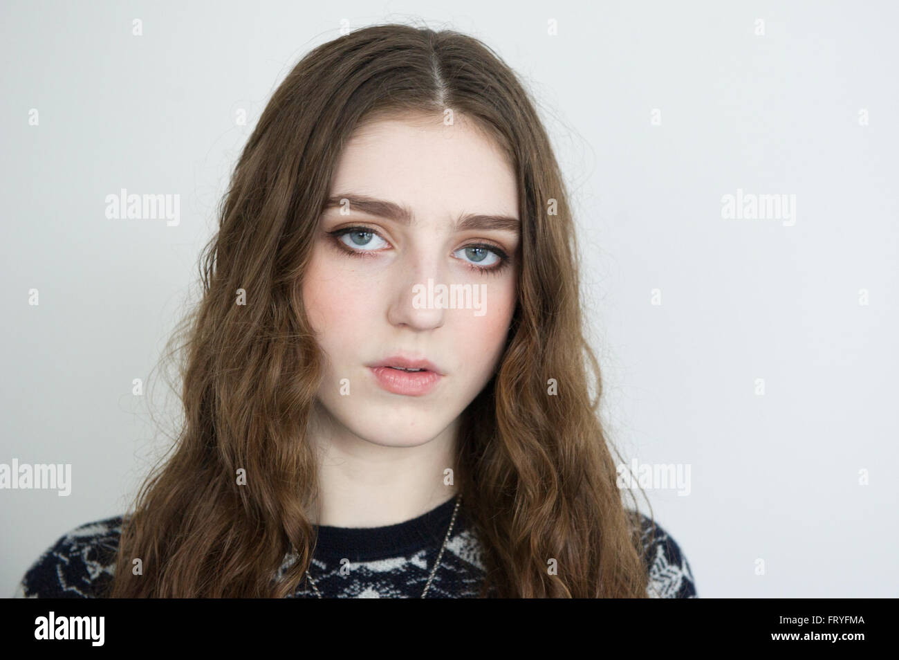 Berlin, Germany. 24th Mar, 2016. The singer Birdy posing before an ...