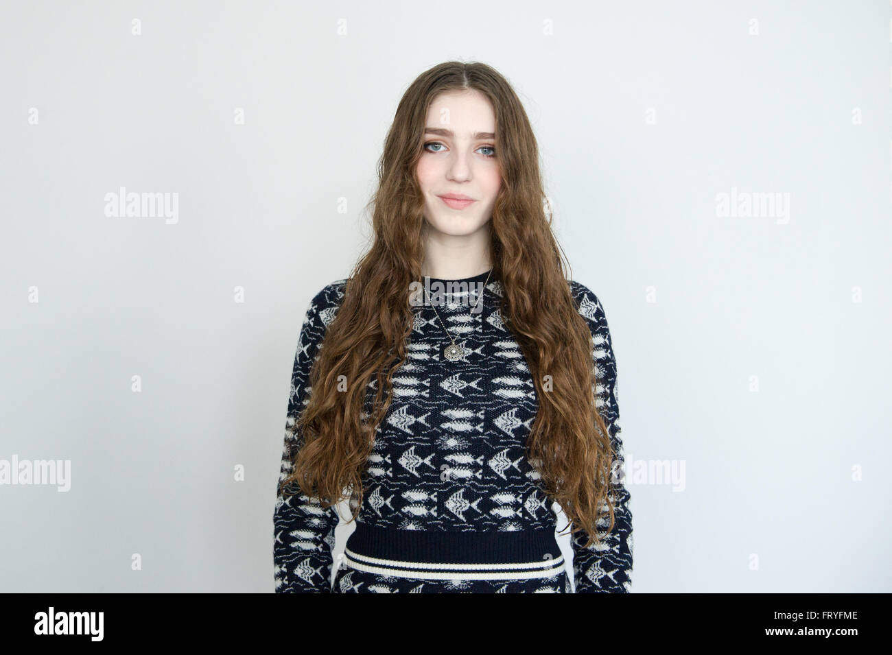 Berlin, Germany. 24th Mar, 2016. The singer Birdy posing before an ...