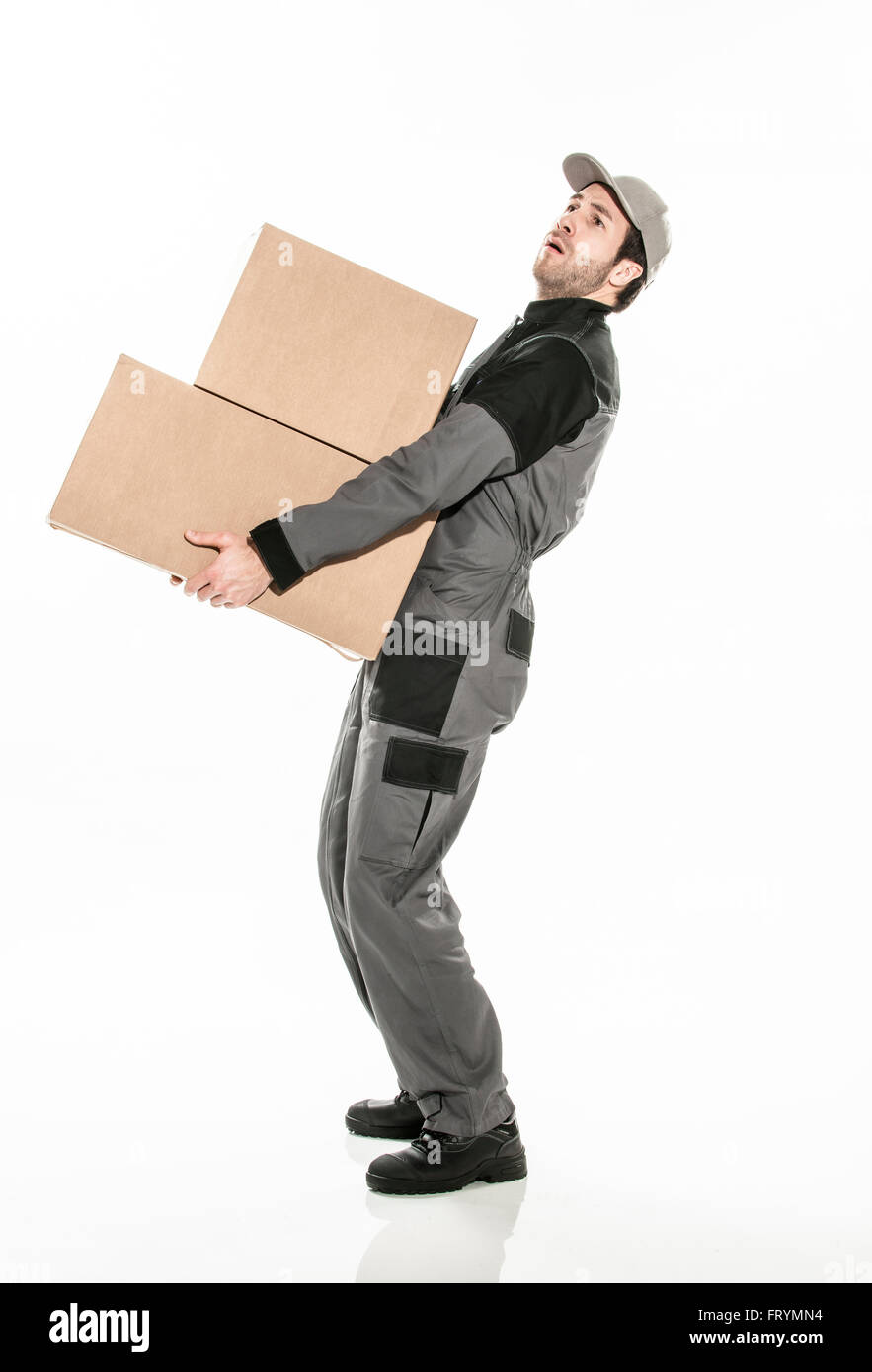 Carrying Heavy Boxes Stock Photos & Carrying Heavy Boxes Stock Images ...