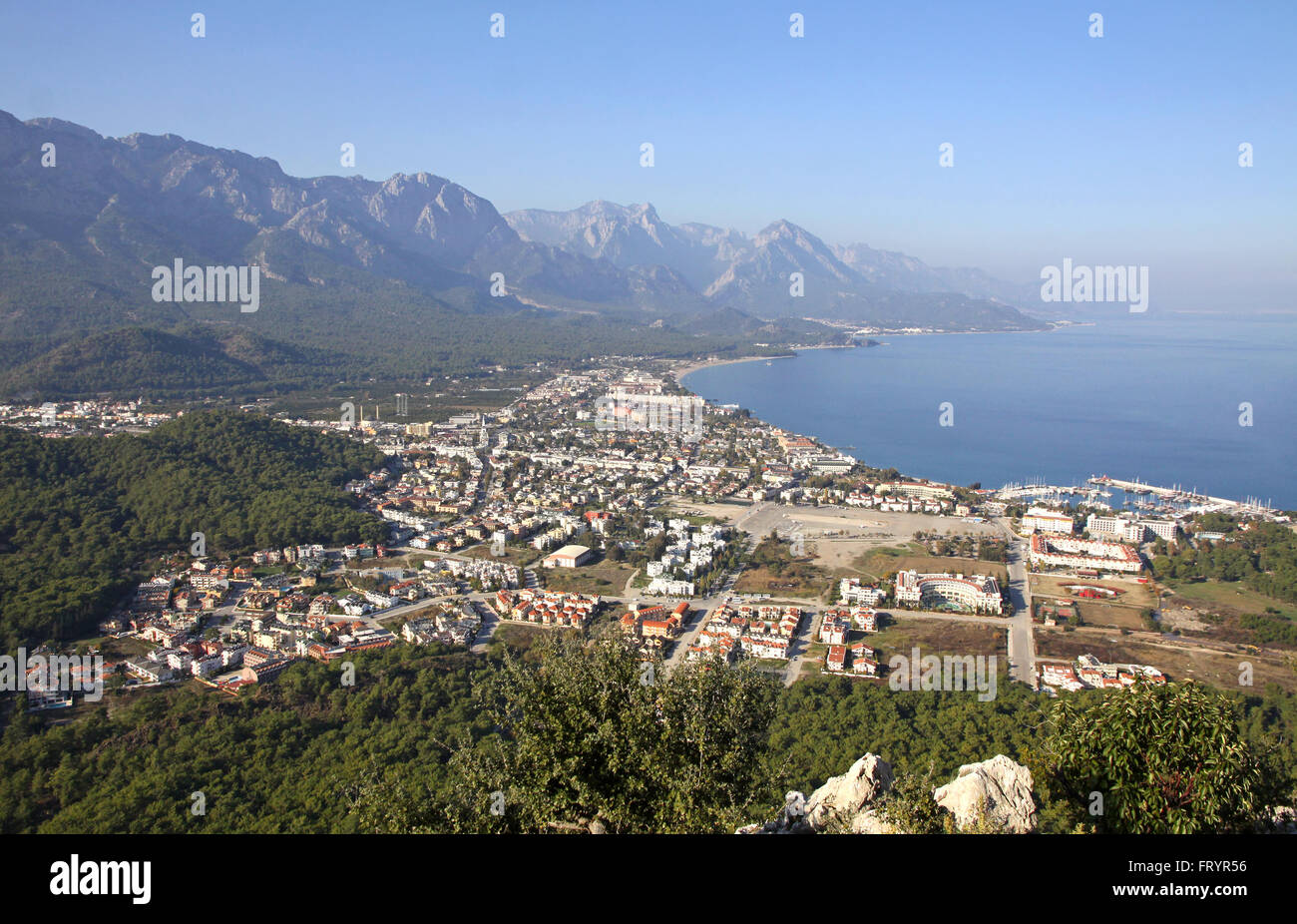 Aerial view of Kemer city, Antalya province, Turkey Stock Photo - Alamy