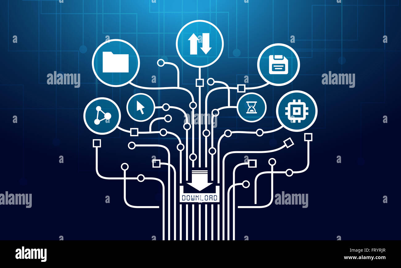 Internet Infographic Background abstract with icons Stock Photo - Alamy