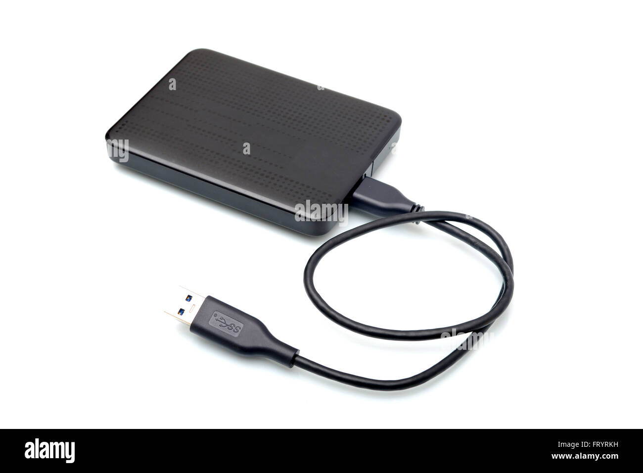 External Hard Drives isolated on white background Stock Photo - Alamy