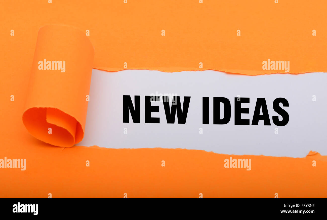 New Ideas Concept paper fold concept design Stock Photo - Alamy