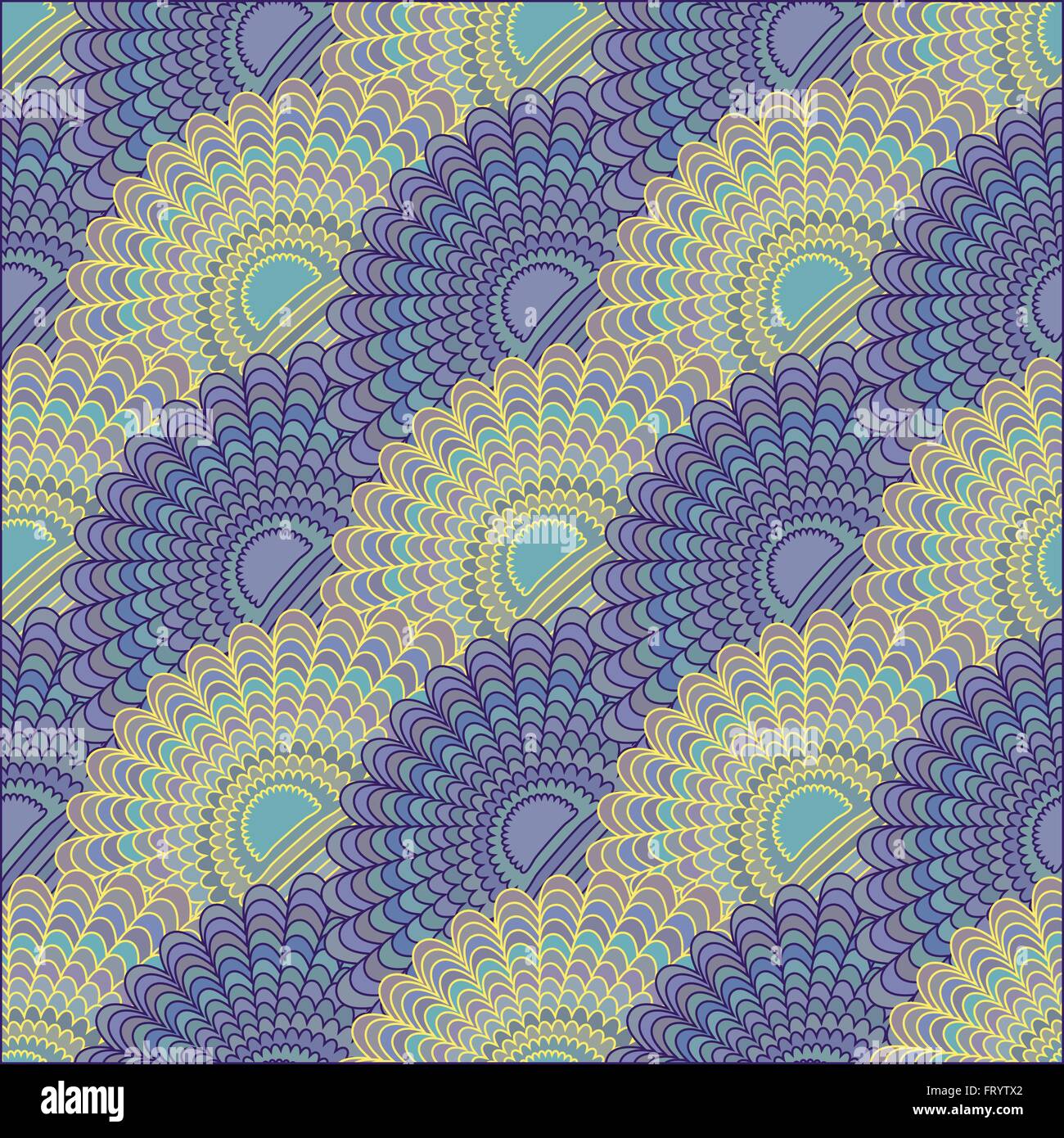 Retro seamless shells pattern Stock Vector Images - Alamy