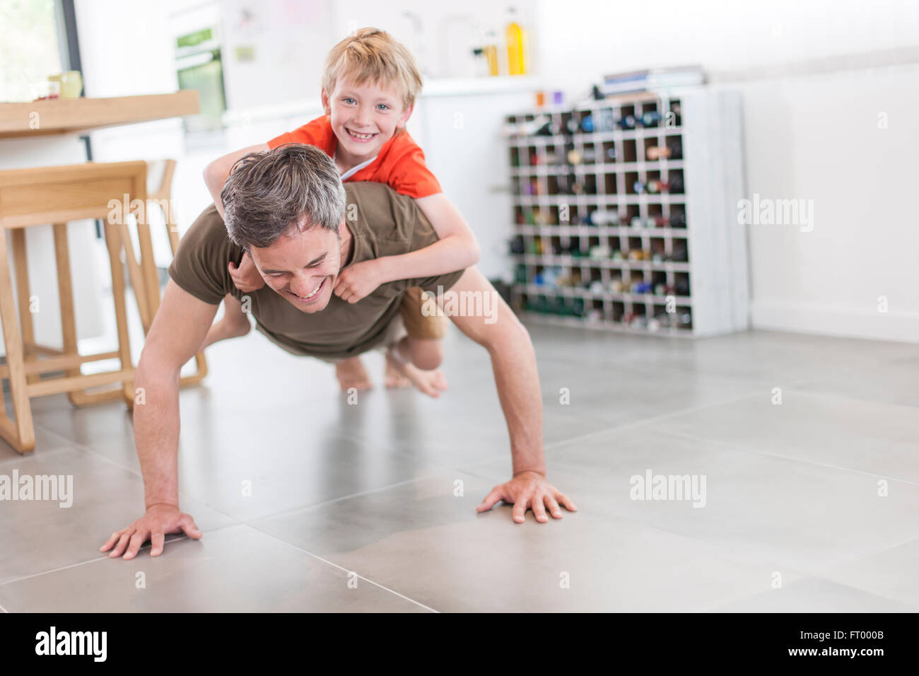 Child doing pushups hi-res stock photography and images - Alamy