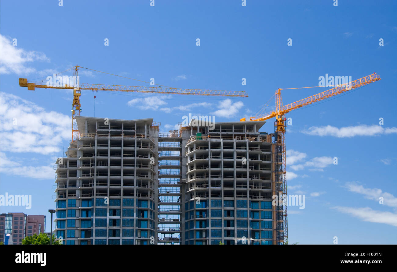 Construction of apartment bulging. Great Vancouver. City of Richmond ...