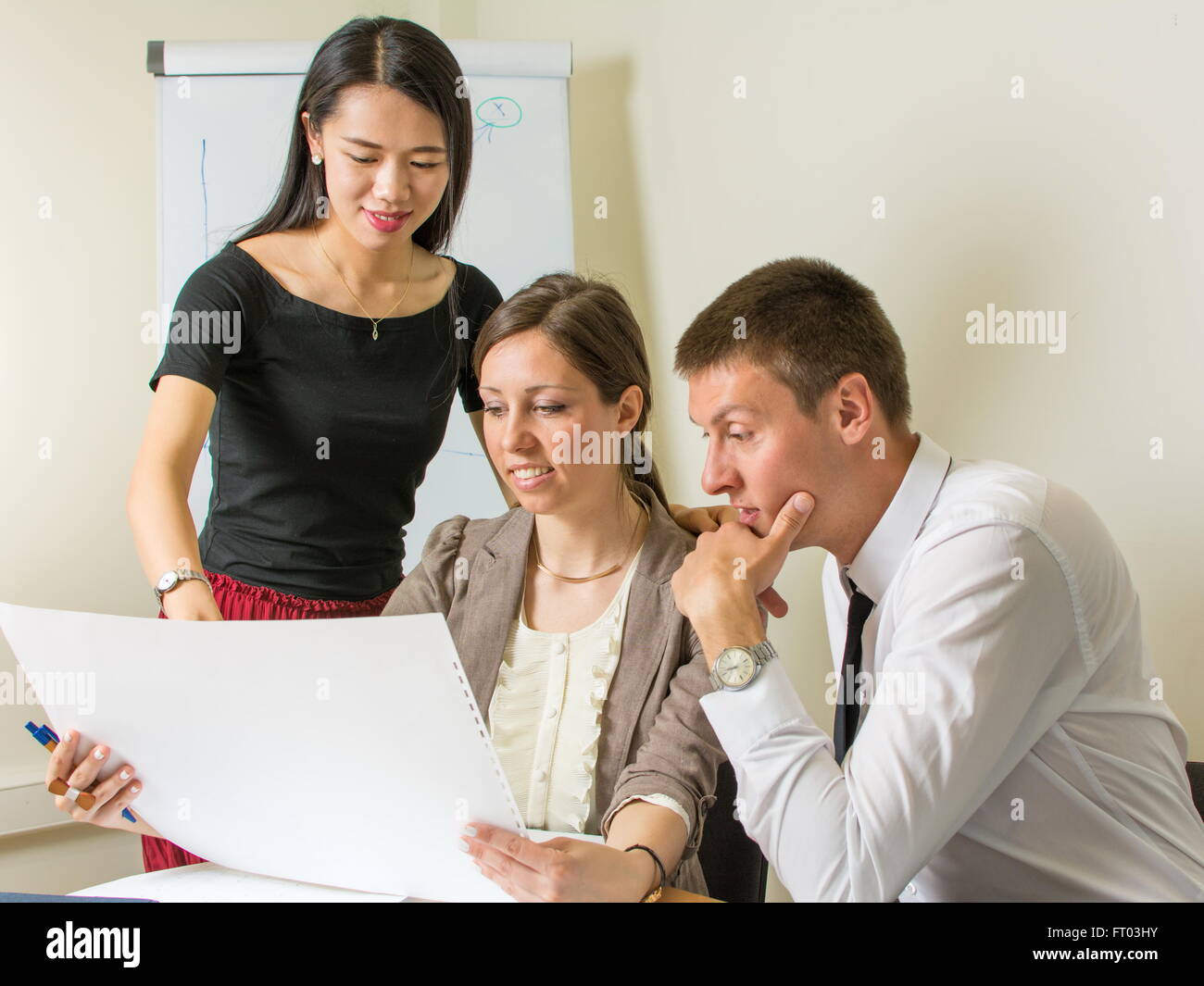 Modern multicultural working together hi-res stock photography and ...