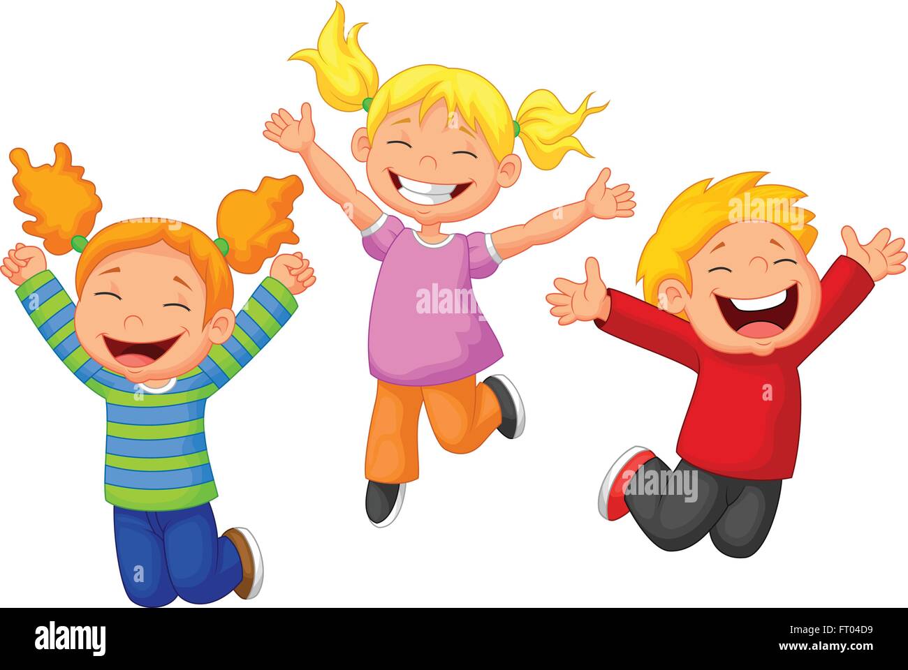 Happy kid cartoon Stock Vector Image & Art - Alamy