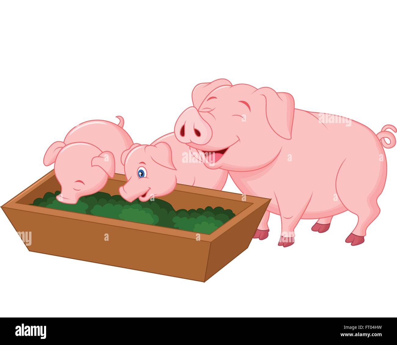 Farm pig cartoon sow Cut Out Stock Images & Pictures - Alamy