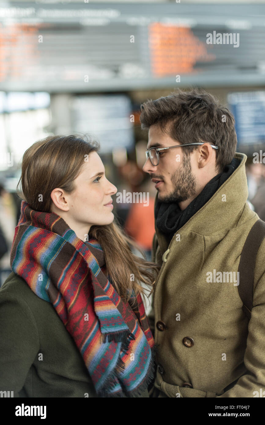 Saying goodbye at airport hi-res stock photography and images - Alamy